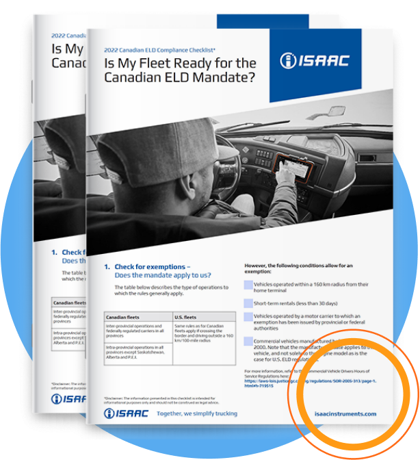 Together, we simplify trucking | ISAAC Instruments